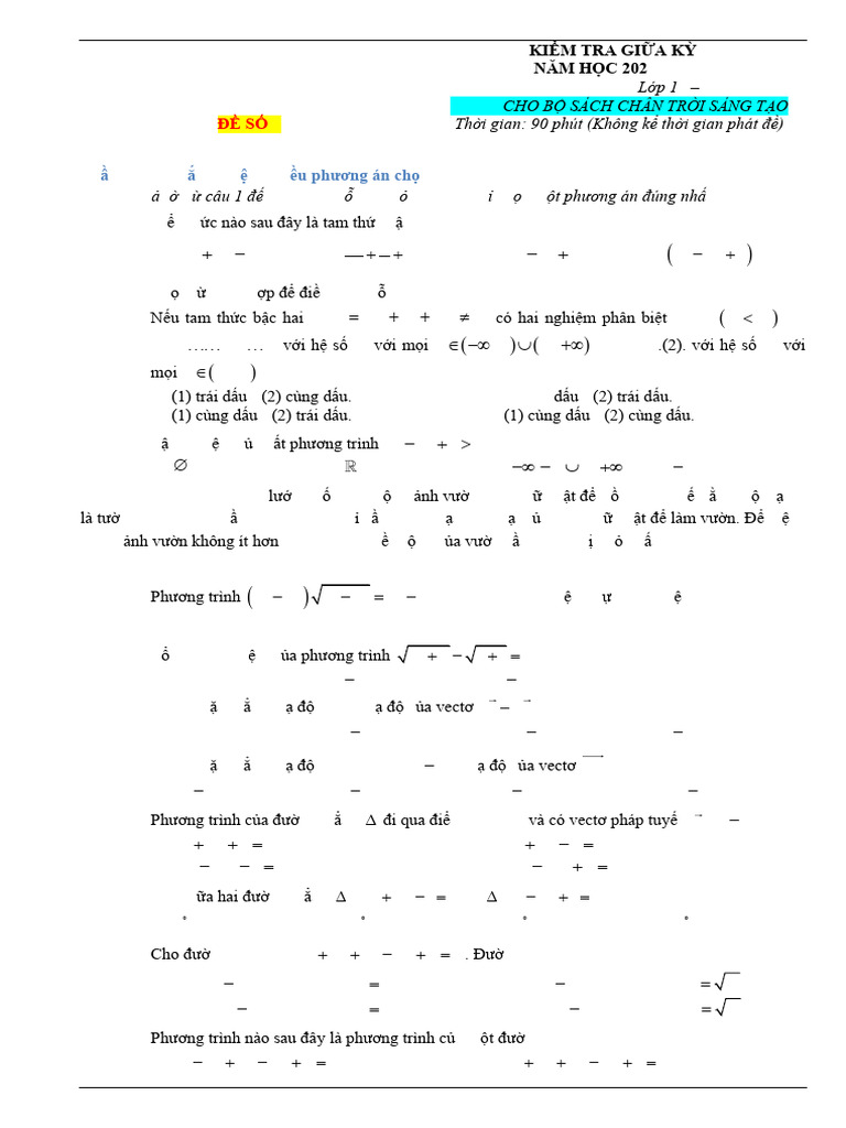 Đề số 1 - CTST | PDF