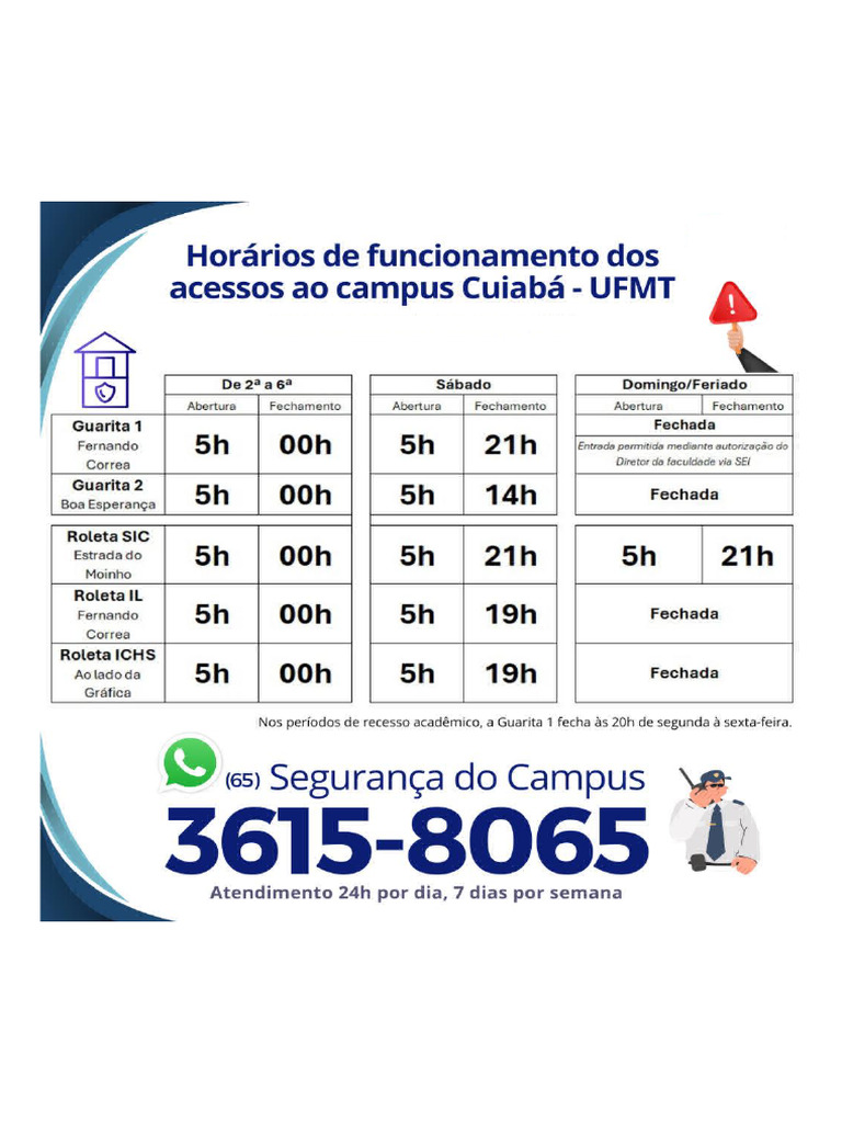 Horario Funcionamento | PDF