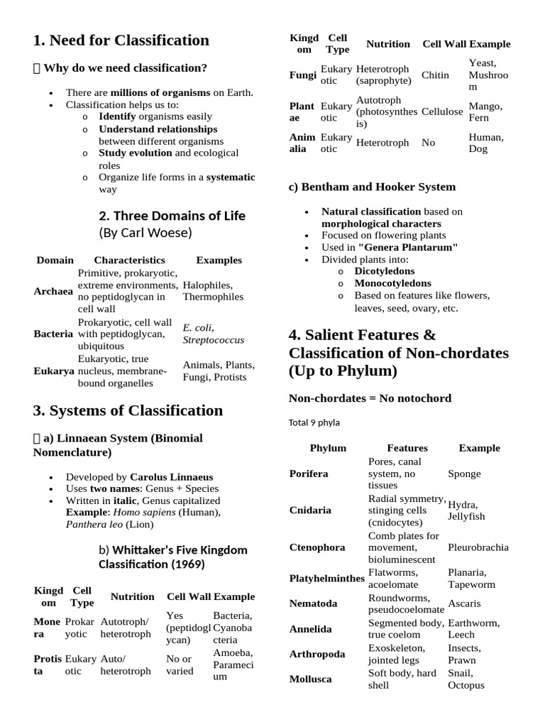 Classification of Life Forms Explained | PDF | Cell (Biology) | Gene