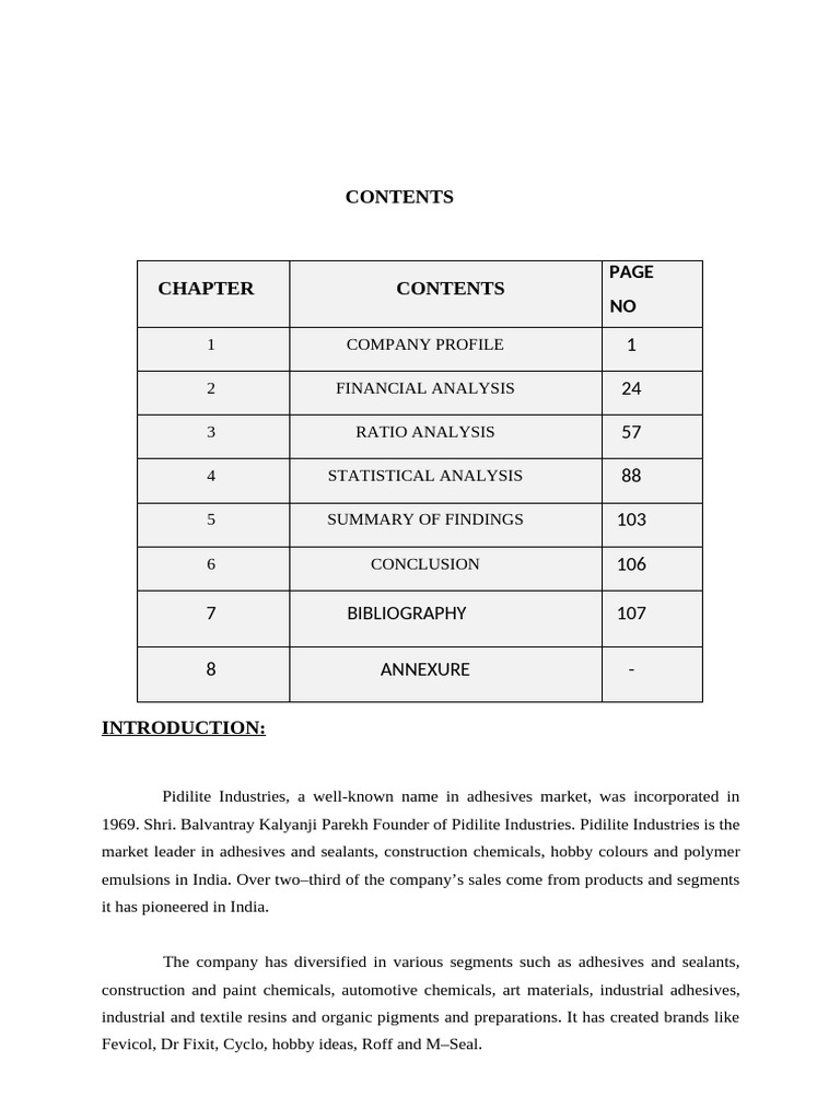 Pidilite | PDF | Equity (Finance) | Economies