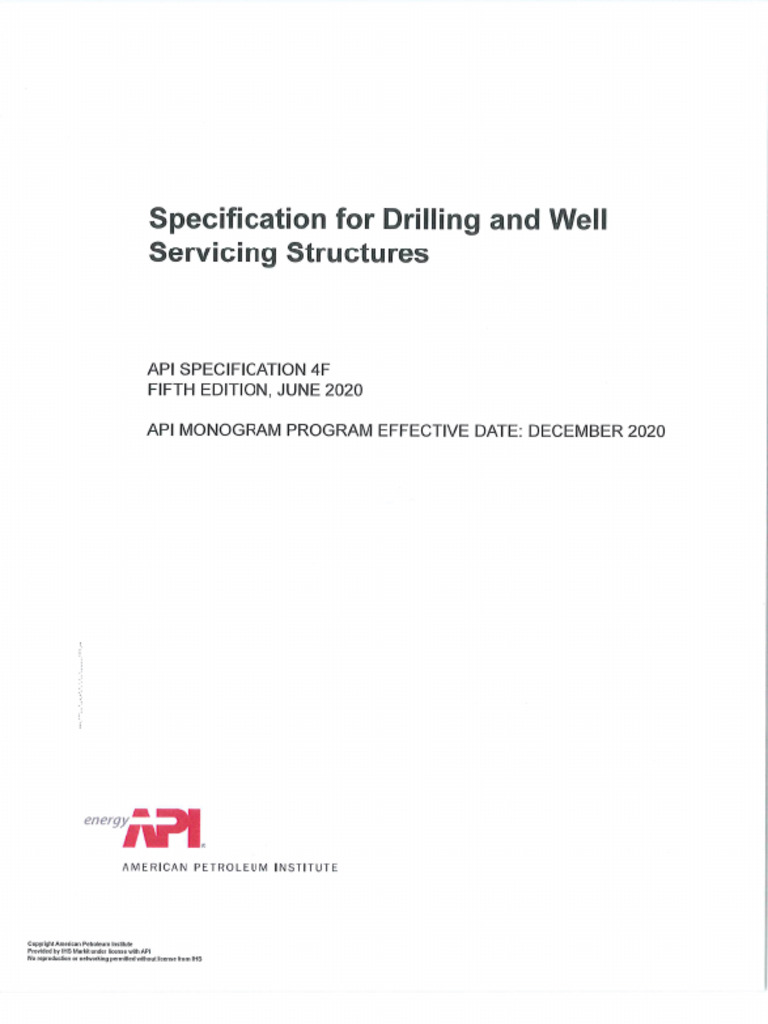 API Spec 4f-2020 | PDF