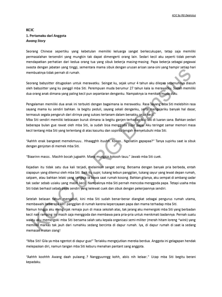 KCIC - 1. Pertamaku dari Anggota | PDF