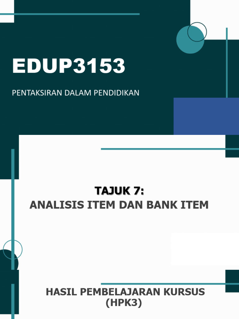 Tajuk 7 Edup3153 - New | PDF