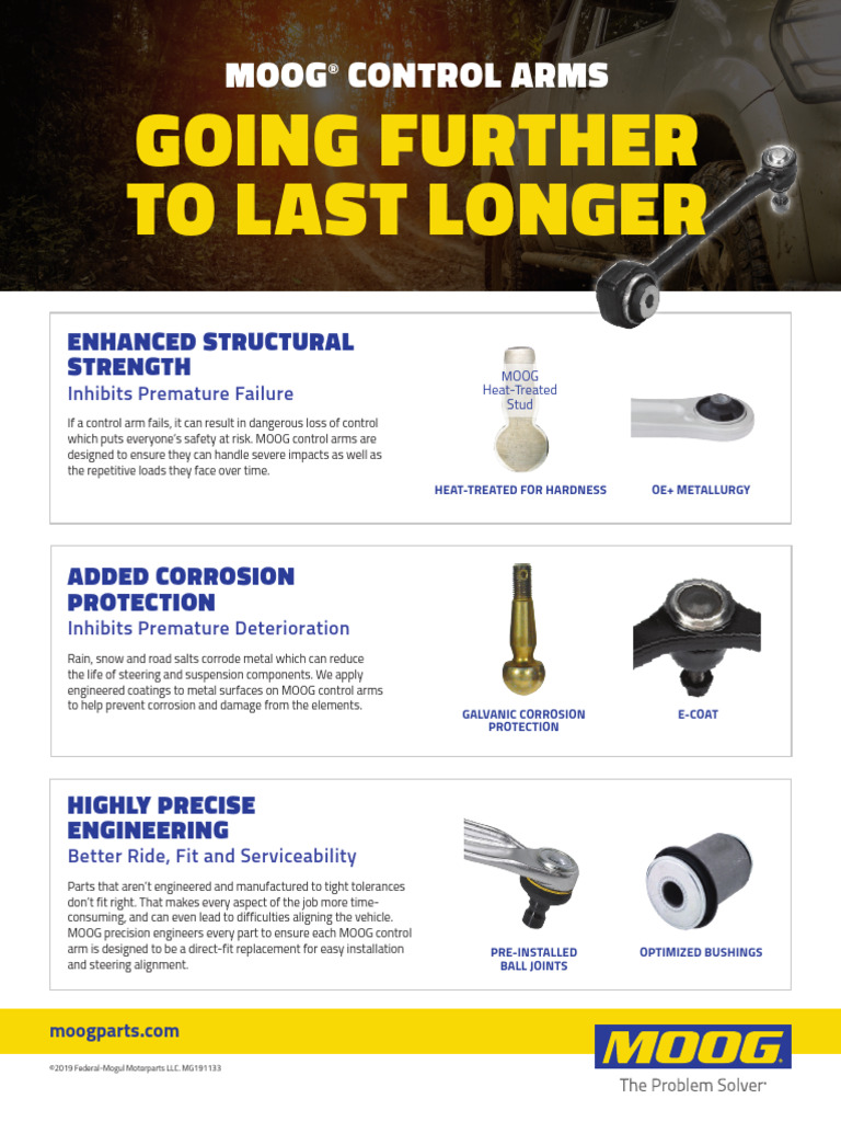 MOOG Premium Control Arms | PDF