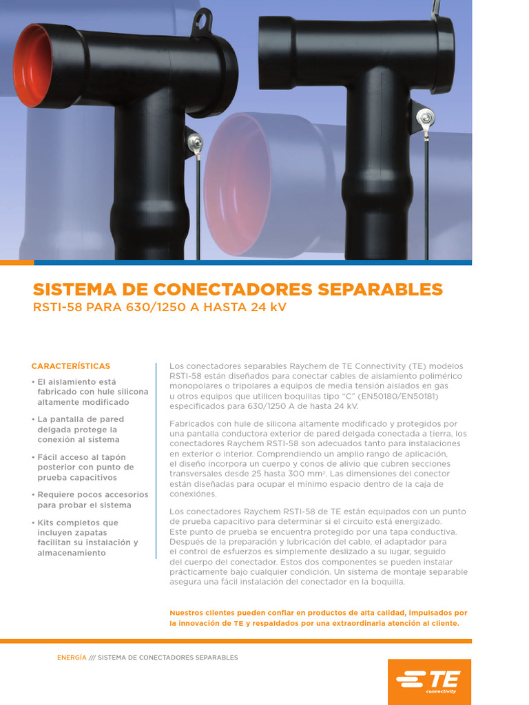 Conectadores RSTI-58 para 24 kV | PDF | Aislador (Electricidad ...