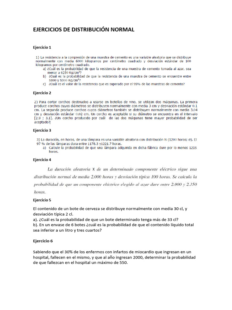 Ejercicios (Normal) | PDF