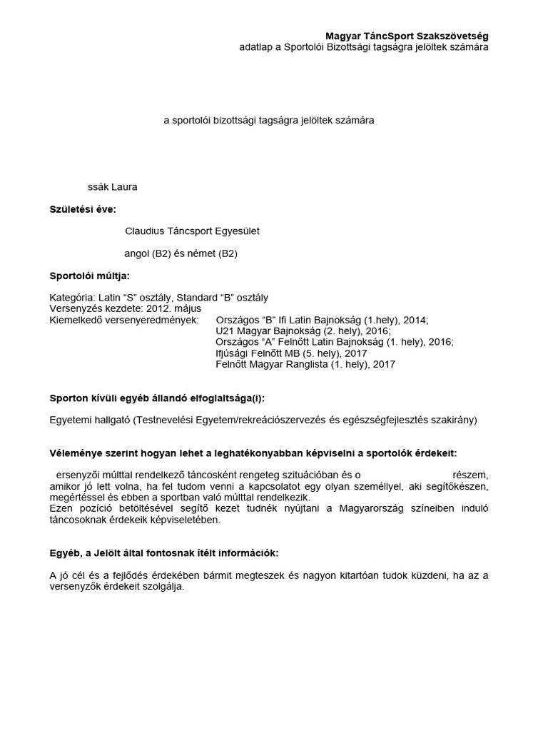 Magyar Projekt = Lissák Laura | PDF