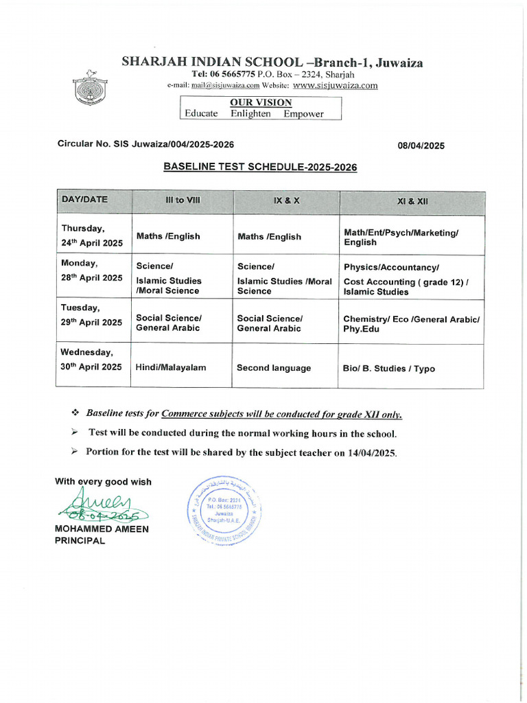 Baseline Test | PDF