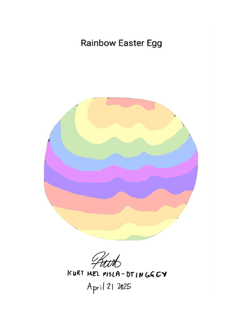 Rainbow Easter Egg | PDF
