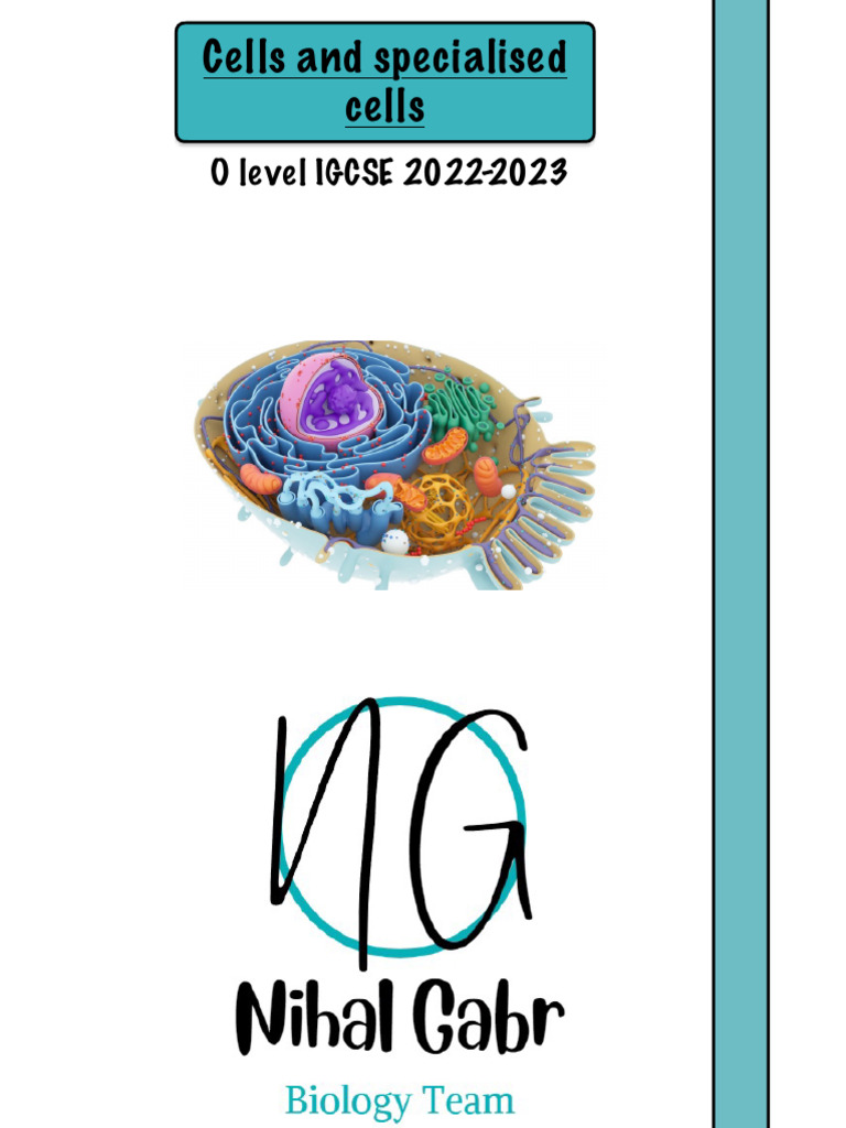 Cells and Specialized cells | PDF | Cell (Biology) | Cytoplasm