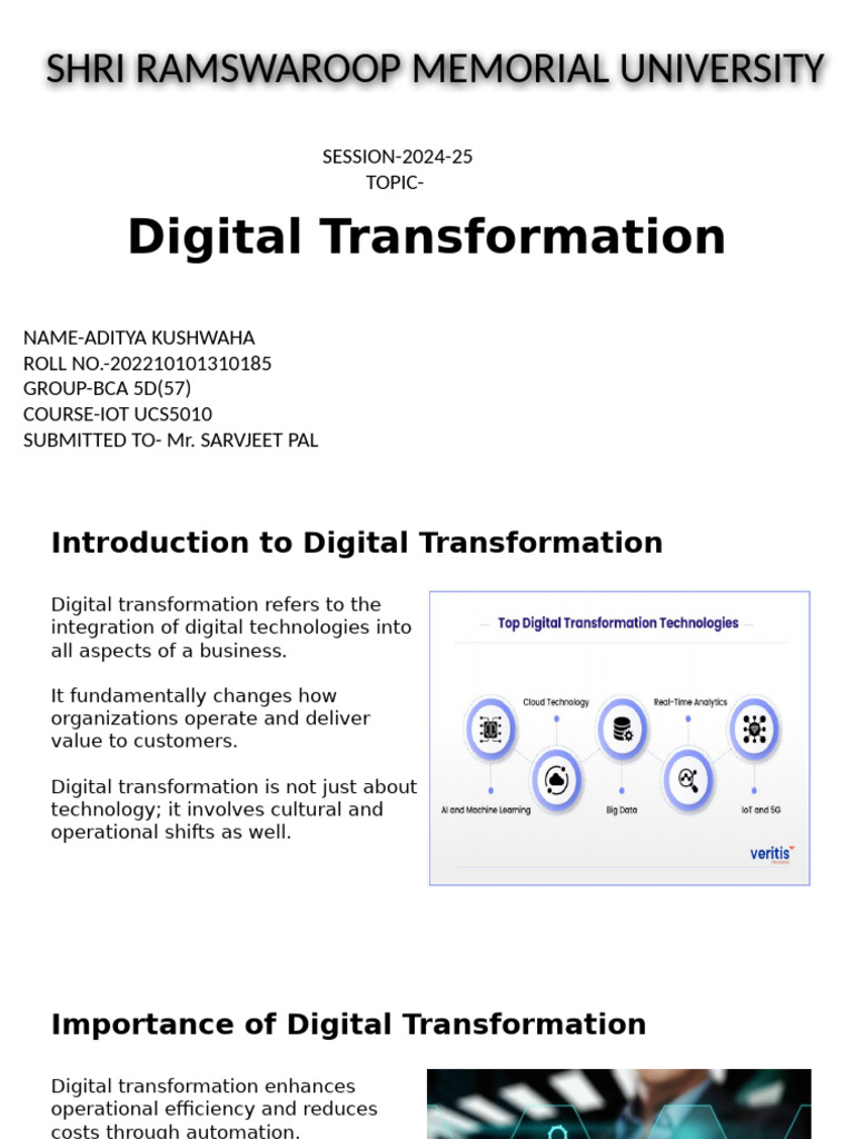 Digital Transformation | PDF | Performance Indicator | Economies
