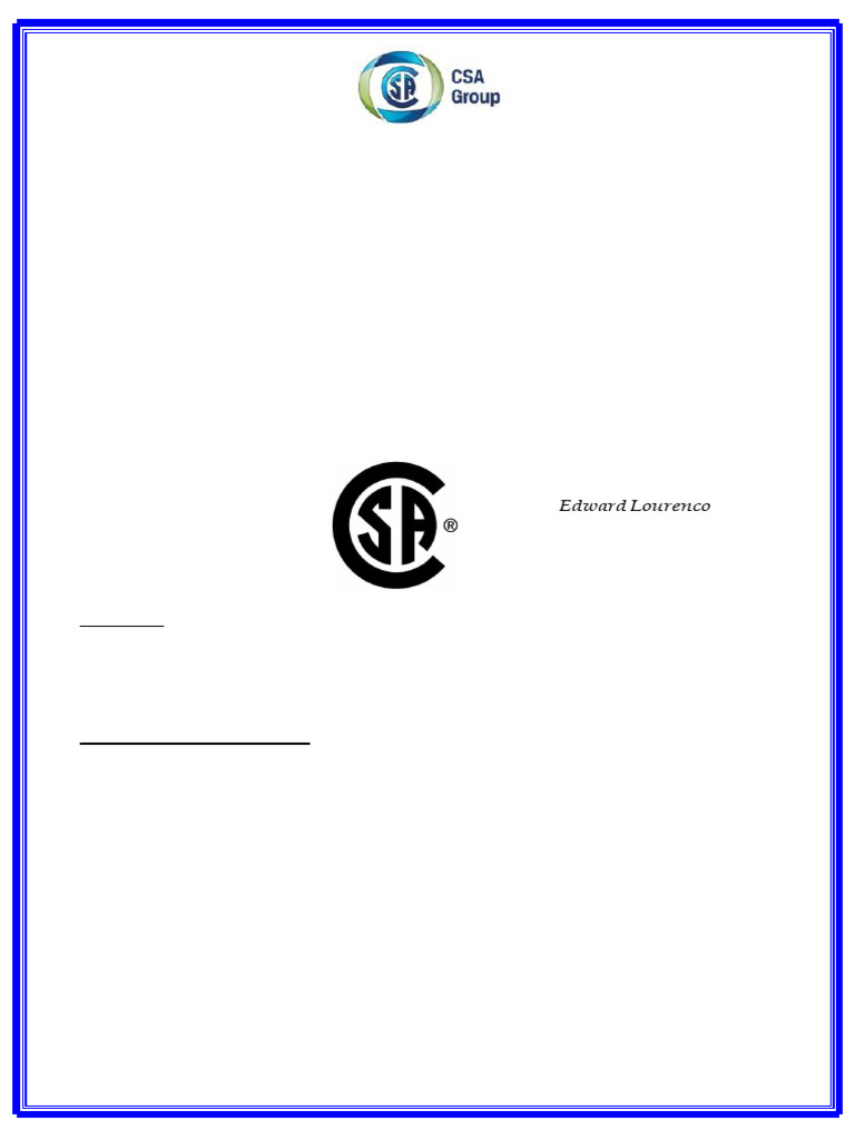 CoFC - Teck90 CERTIFICADO CSA | PDF