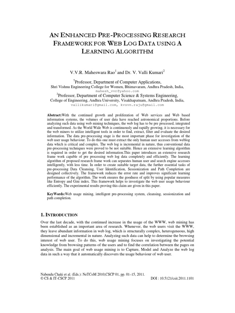 Log Paper-1 | PDF | World Wide Web | Internet & Web