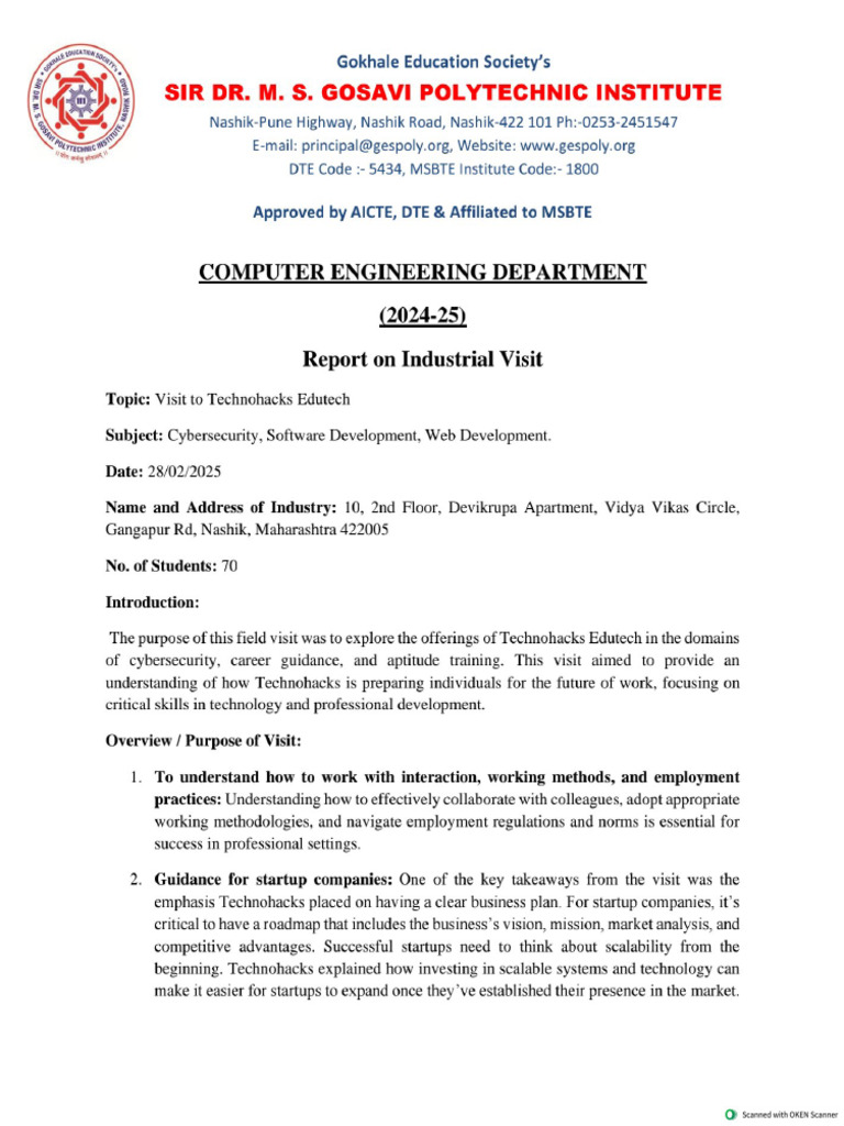 Technohacks Edutech Report | PDF