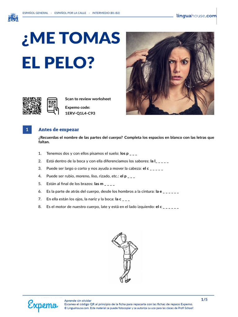 me-tomas-el-pelo-castellano-spanish-student-B1-B2 | PDF