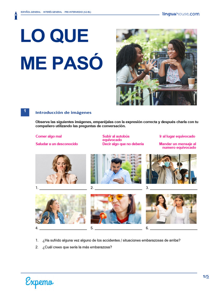 lo-que-me-pasó-hoja-de-actividades (1) | PDF