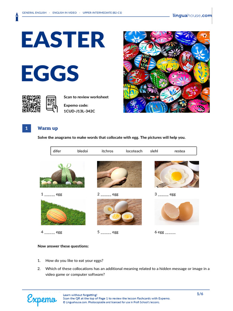 Easter Eggs British English Student B2 C1 | PDF | Carpet