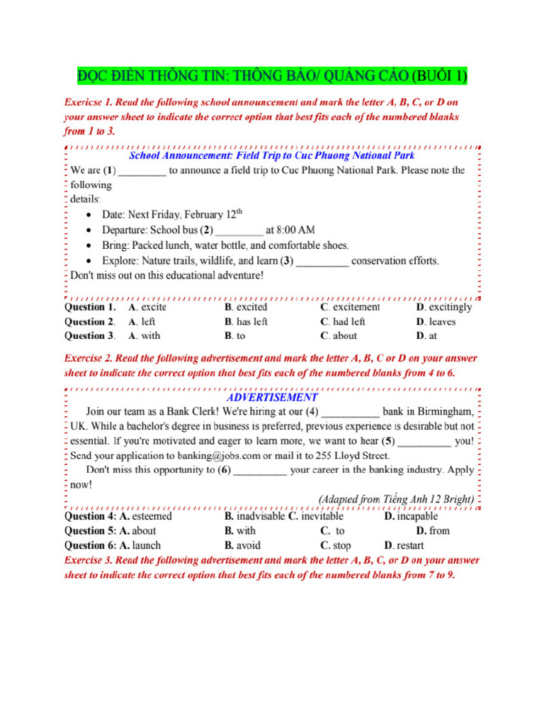 i Bai Tap Doc Dien Thong Tin 1600 PDF.gdrive.vip Copy | PDF