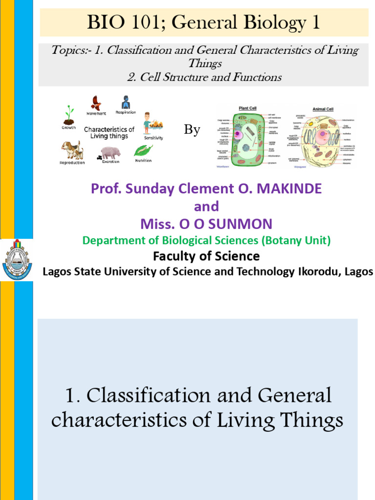 Classification and General Characteristics of Living Things PPT | PDF ...