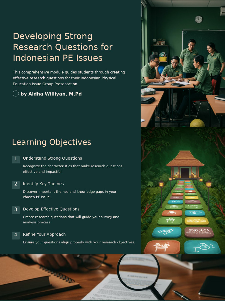 Developing Strong Research Questions For Indonesian PE Issues | PDF ...