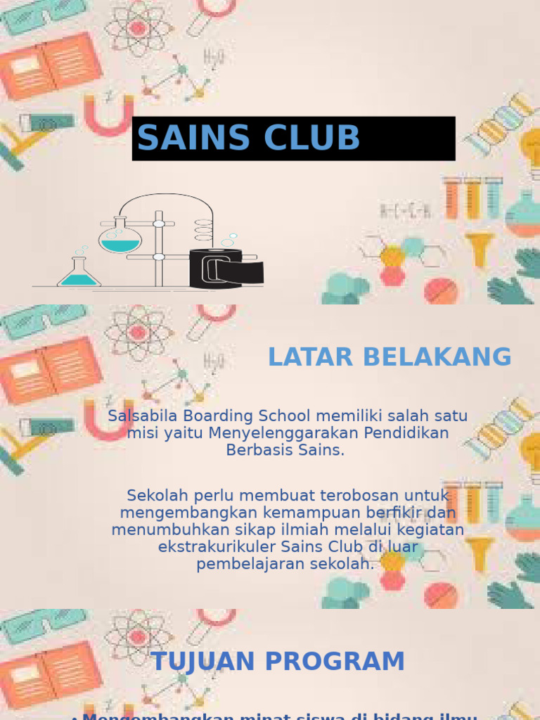 Selayang Pandang Sains Club | PDF