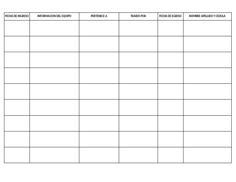 Formato de Programacion | PDF