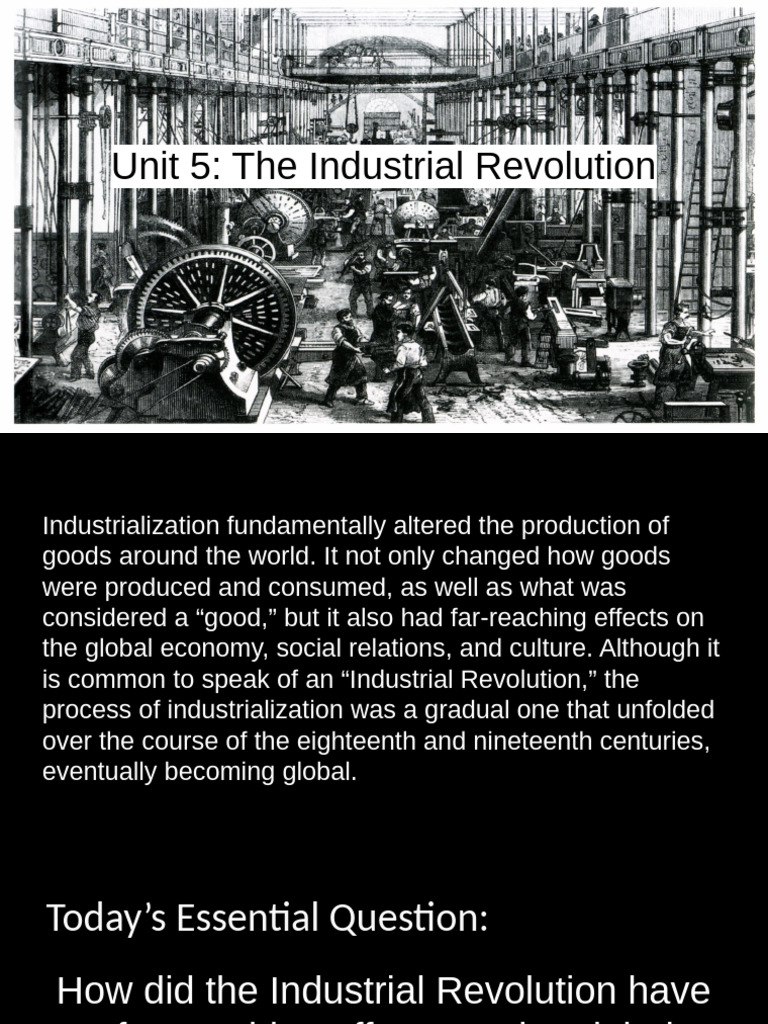 Unit5 IndustrialRevolution | PDF | Abolitionism | Atlantic Slave Trade