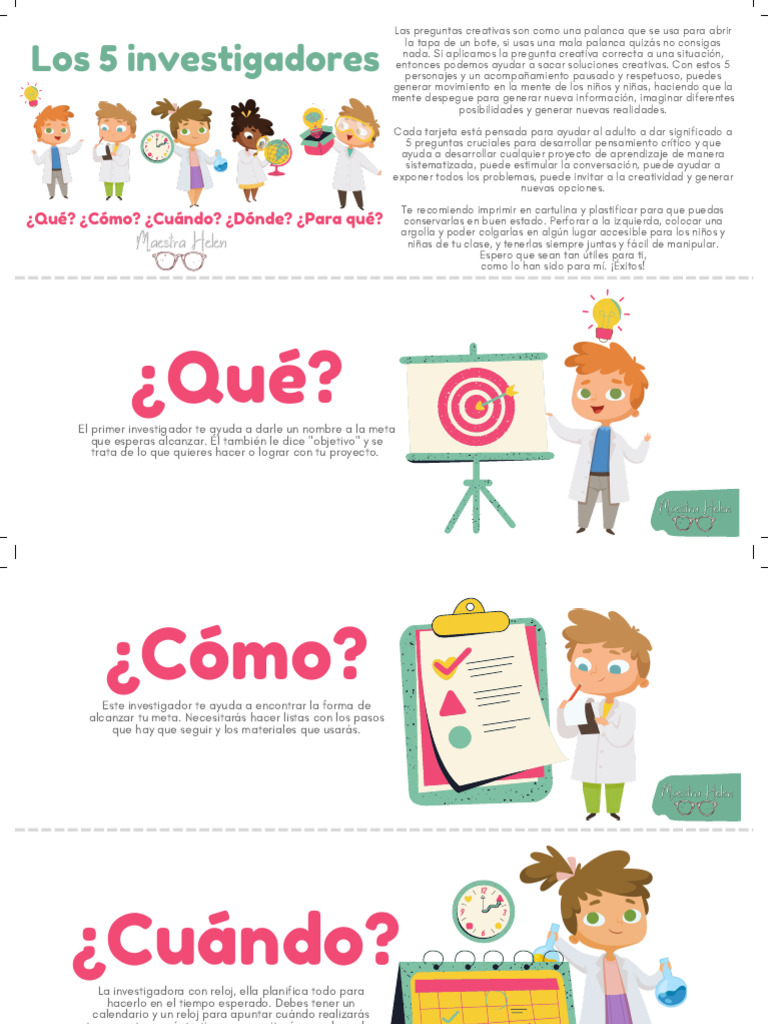 Los 5 Investigadores | PDF | Cognición