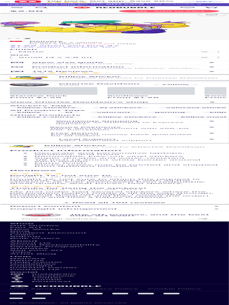 Killjoy Sticker by CheriseD Redbubble | PDF | World Wide Web | Internet & Web