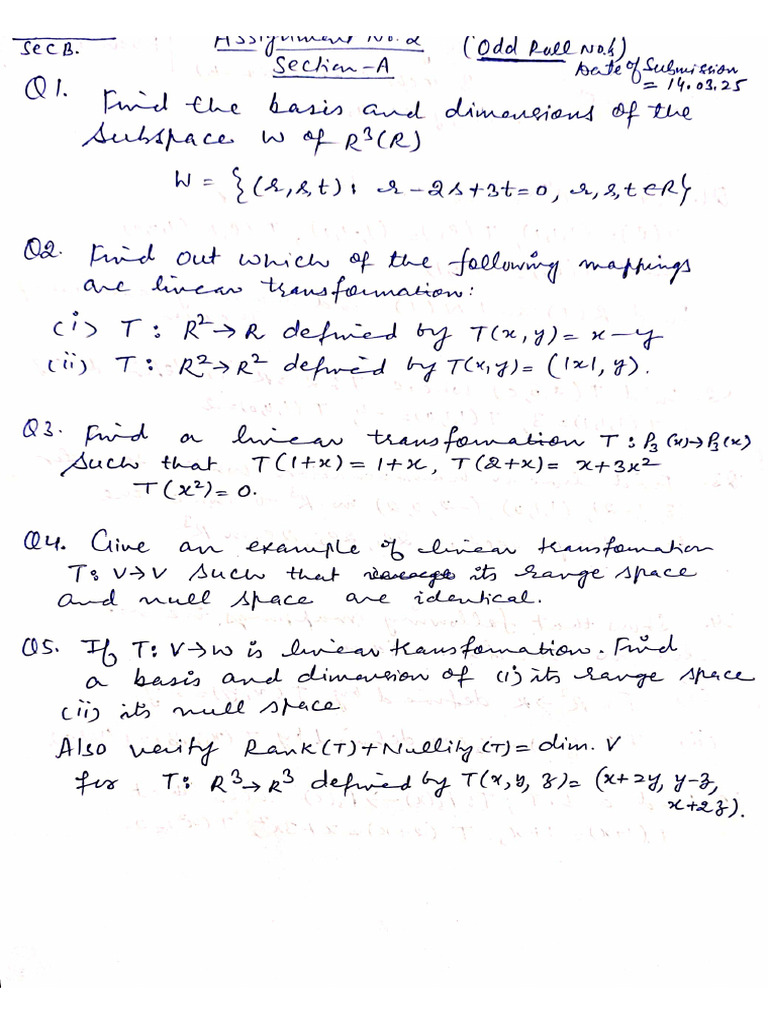 Assignment-2 Math_2 | PDF