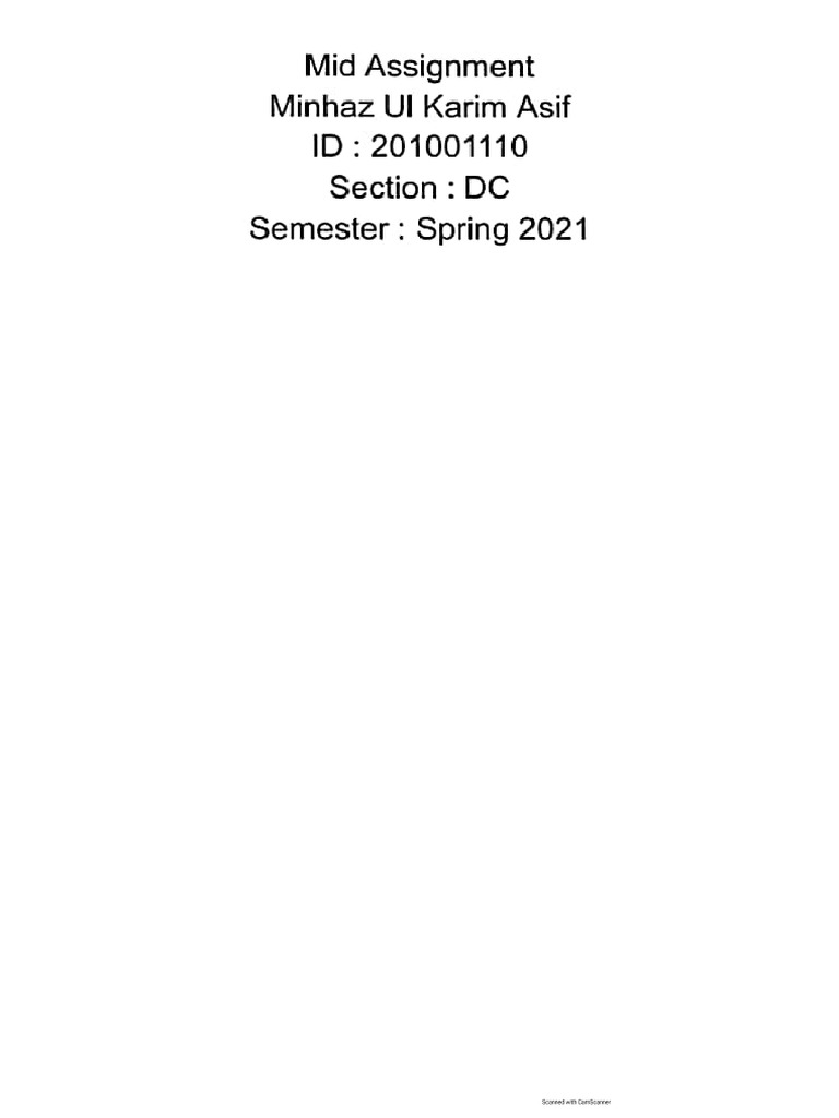 201001110 Mid Assignment EEE 205 | PDF