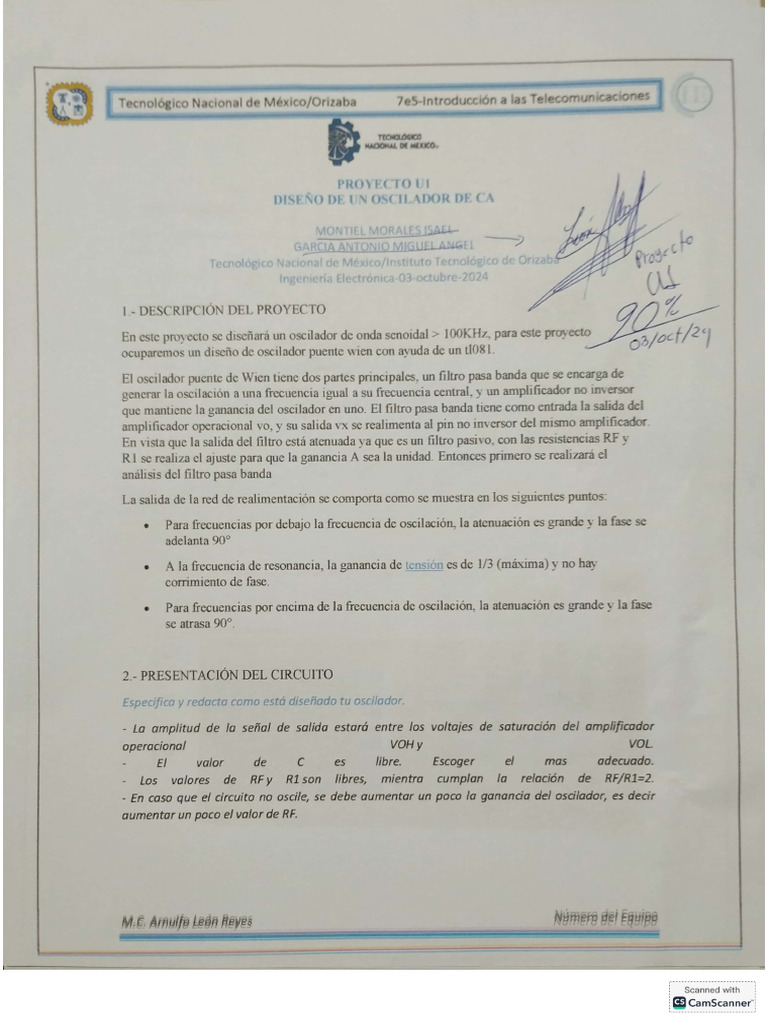 Proyecto U1 Telecomunicaciones | PDF