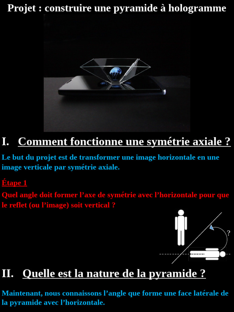 Construction pyramide holographique étape 2 | PDF