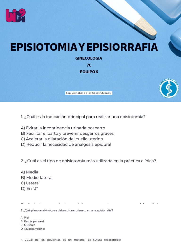Guía sobre Episiotomía y Episiorrafia | PDF