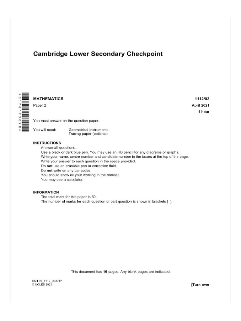 2021 A-M p2 Maths | PDF