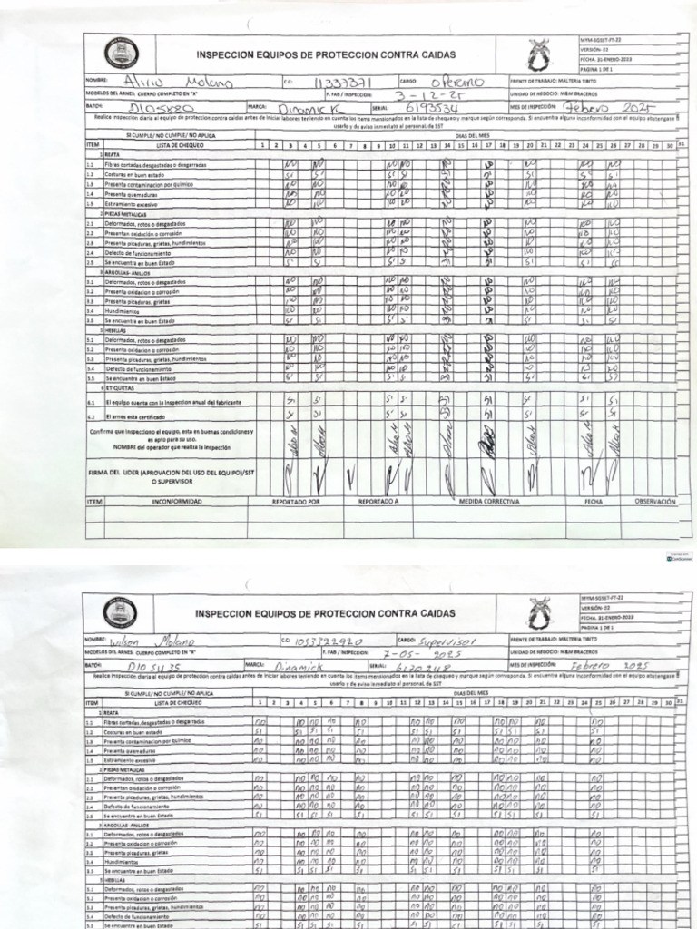 Inspecciones de Epcc | PDF