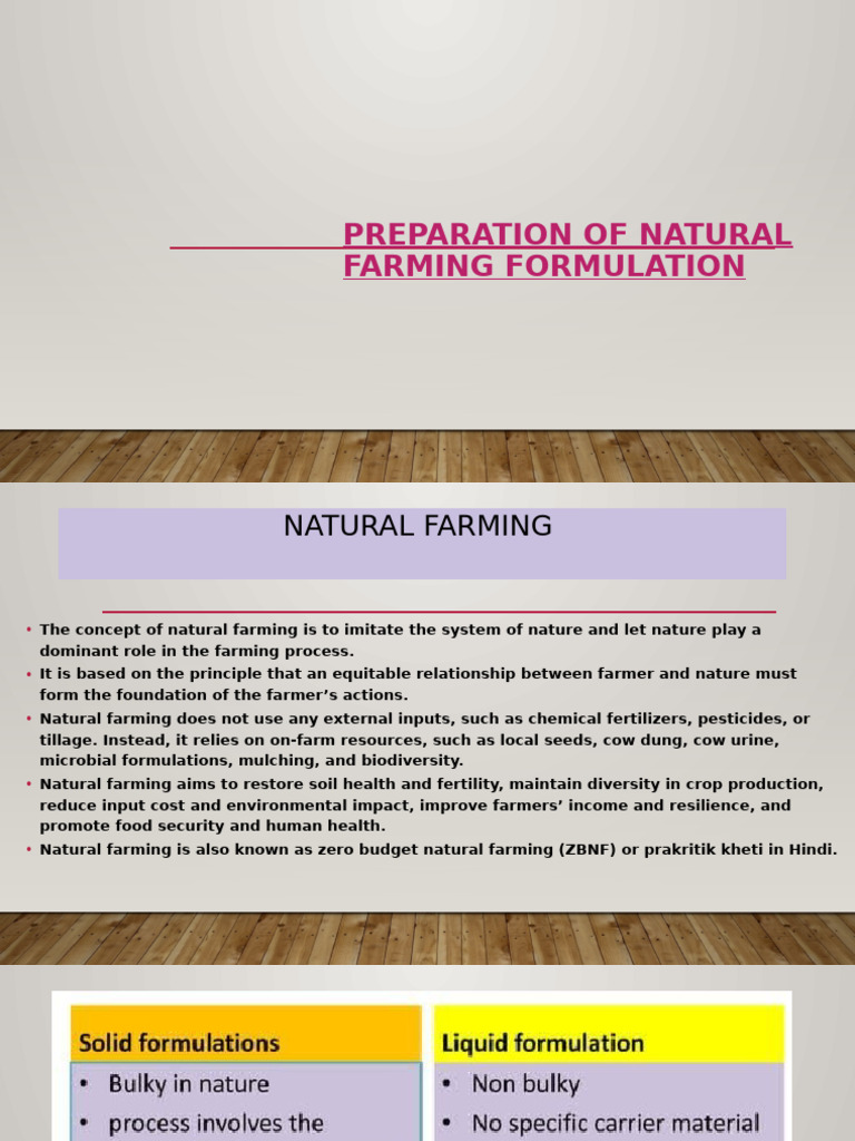 Natural Farming Formulations Guide | PDF | Agriculture | Manure
