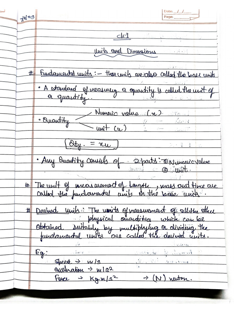 Physics ch1 (DD) | PDF