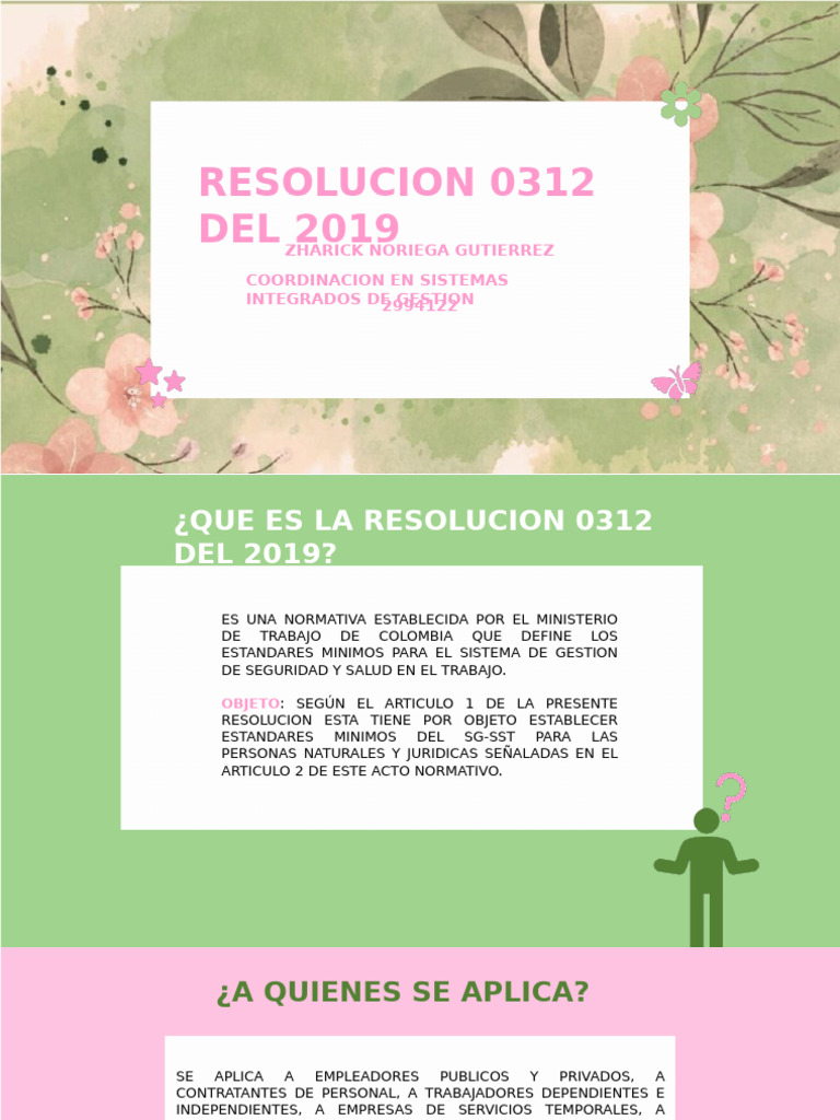 Aplicación de la Resolución 0312 de 2019 | PDF | Derecho laboral