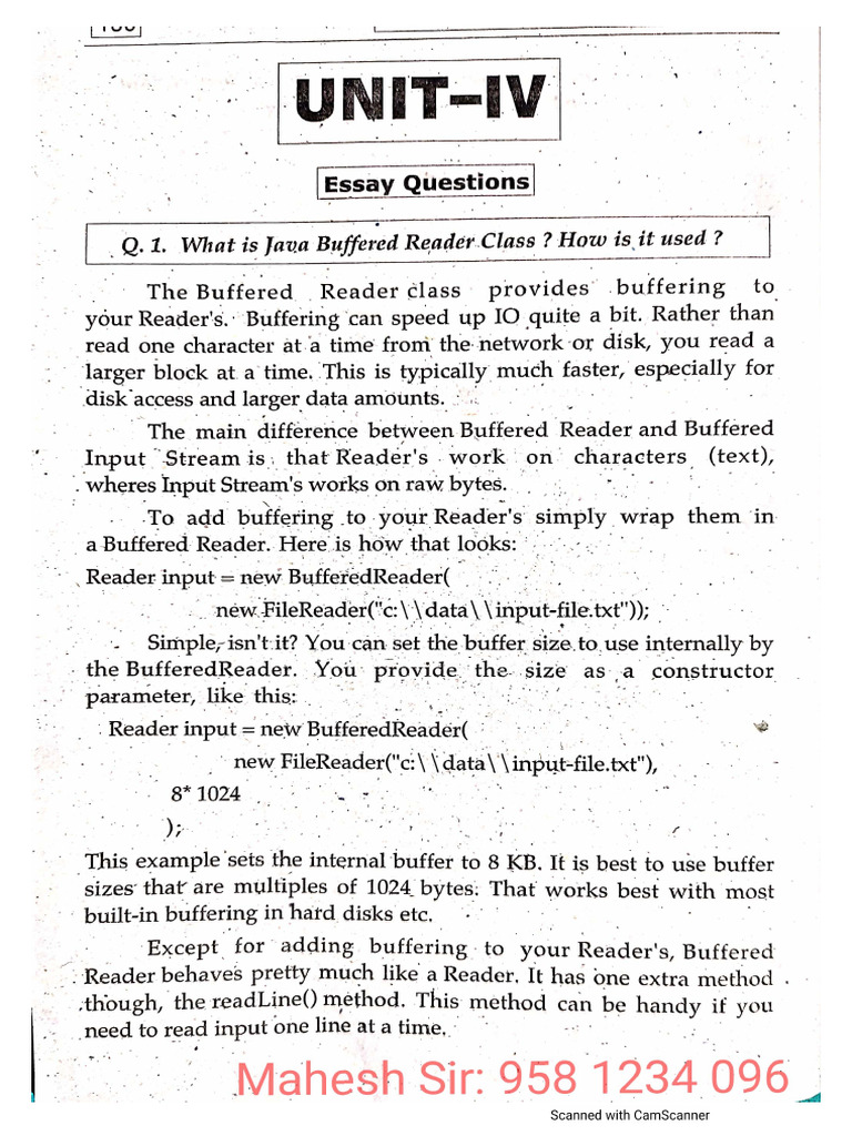 JAVA UNIT 4 IMP | PDF