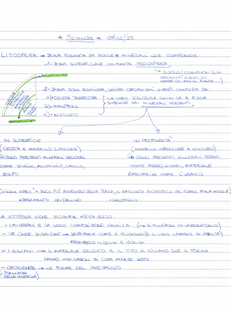 Appunti Scienze 1 | PDF