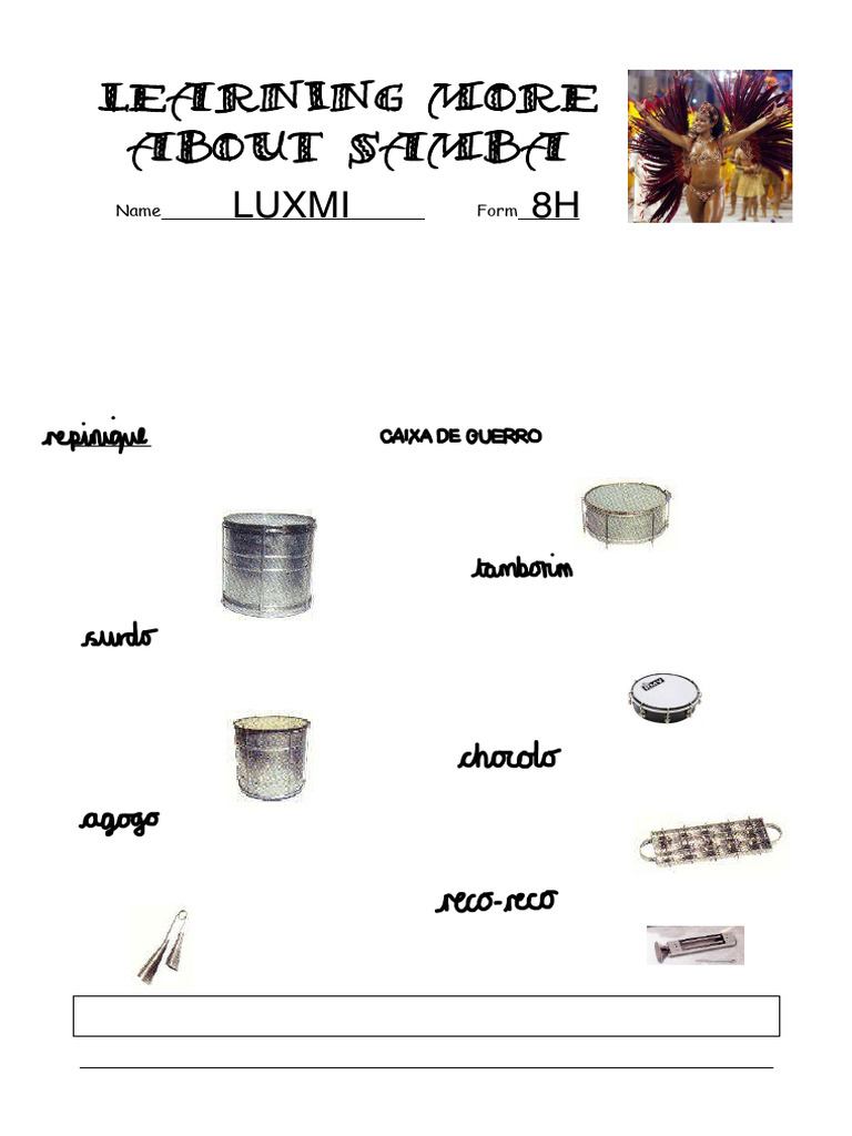 Samba Instruments and Structure Guide | PDF | Musicology