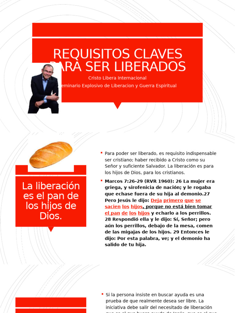 Requisitos Claves para Ser Liberados | PDF | Pecado | Cristo (título)