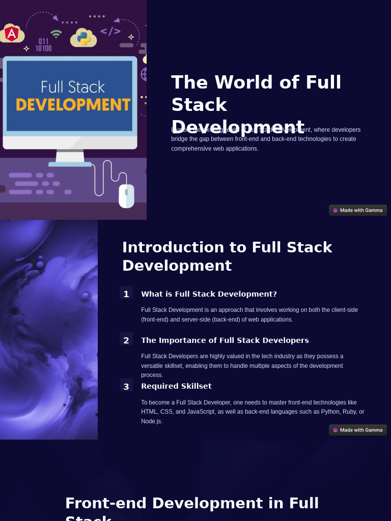 The-World-of-Full-Stack-Development (2) | PDF | Web Application | Databases