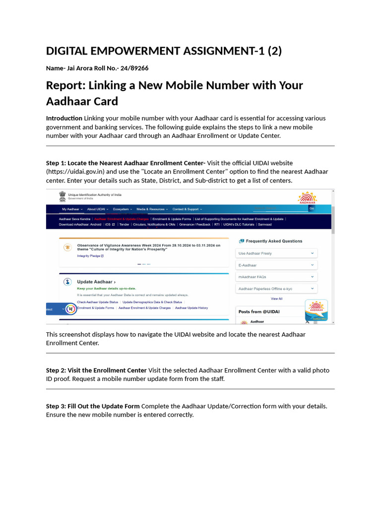 Digital Empowerment Assignment 1 | PDF