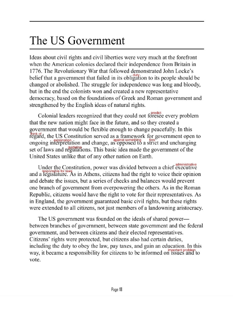 The US Government | PDF