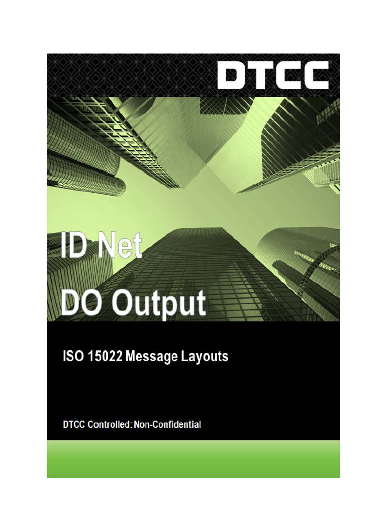 DTCC - ISO 15022 ID Net Output Messages | PDF | Computing