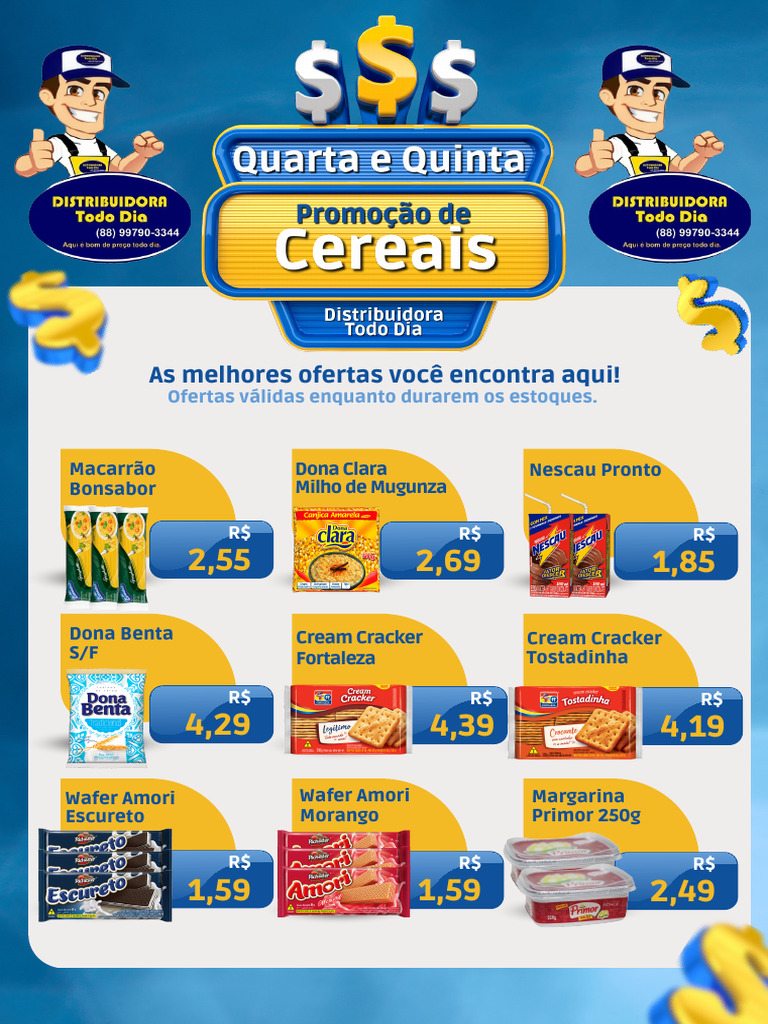 Cópia de Documento A4 de Ofertas Supermercado Colorido Azul e Branco | PDF