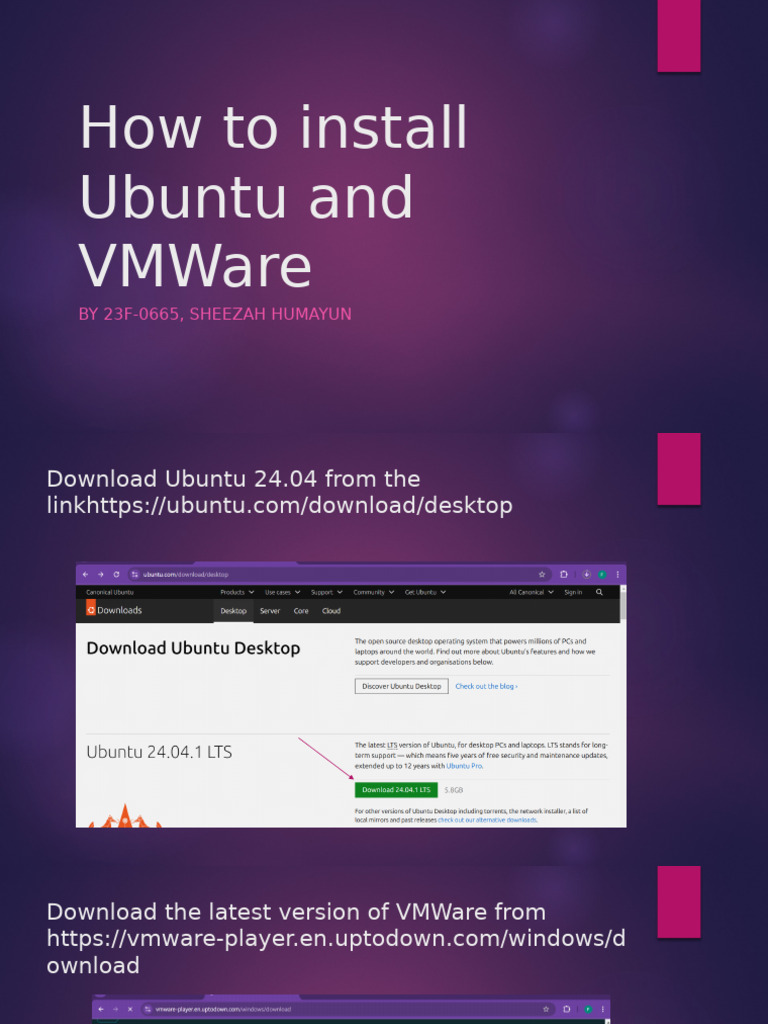 How to Install Ubuntu and VMWare | PDF