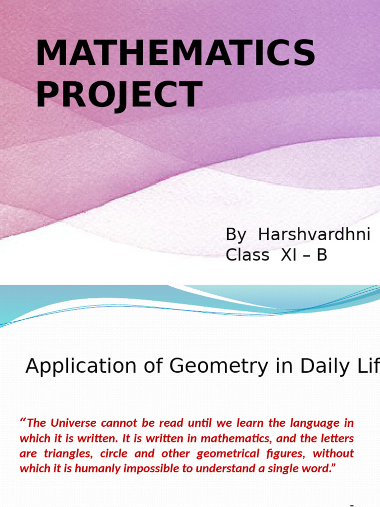 Application of Geometry in Real Life | PDF | Geometry | Shape